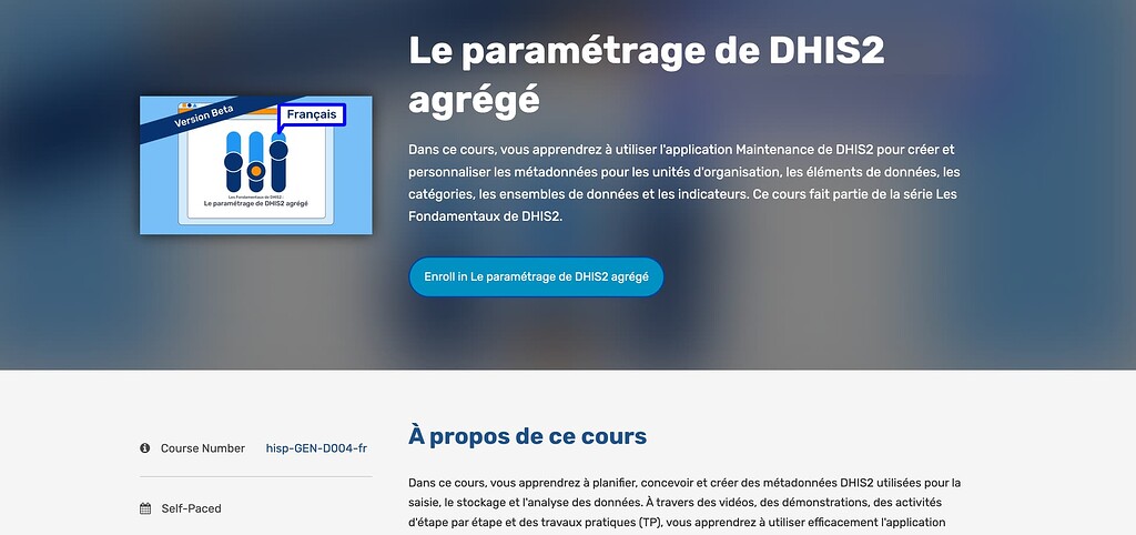Nouveau cours en français : Le paramétrage de DHIS2 🇫🇷 - Announcements ...