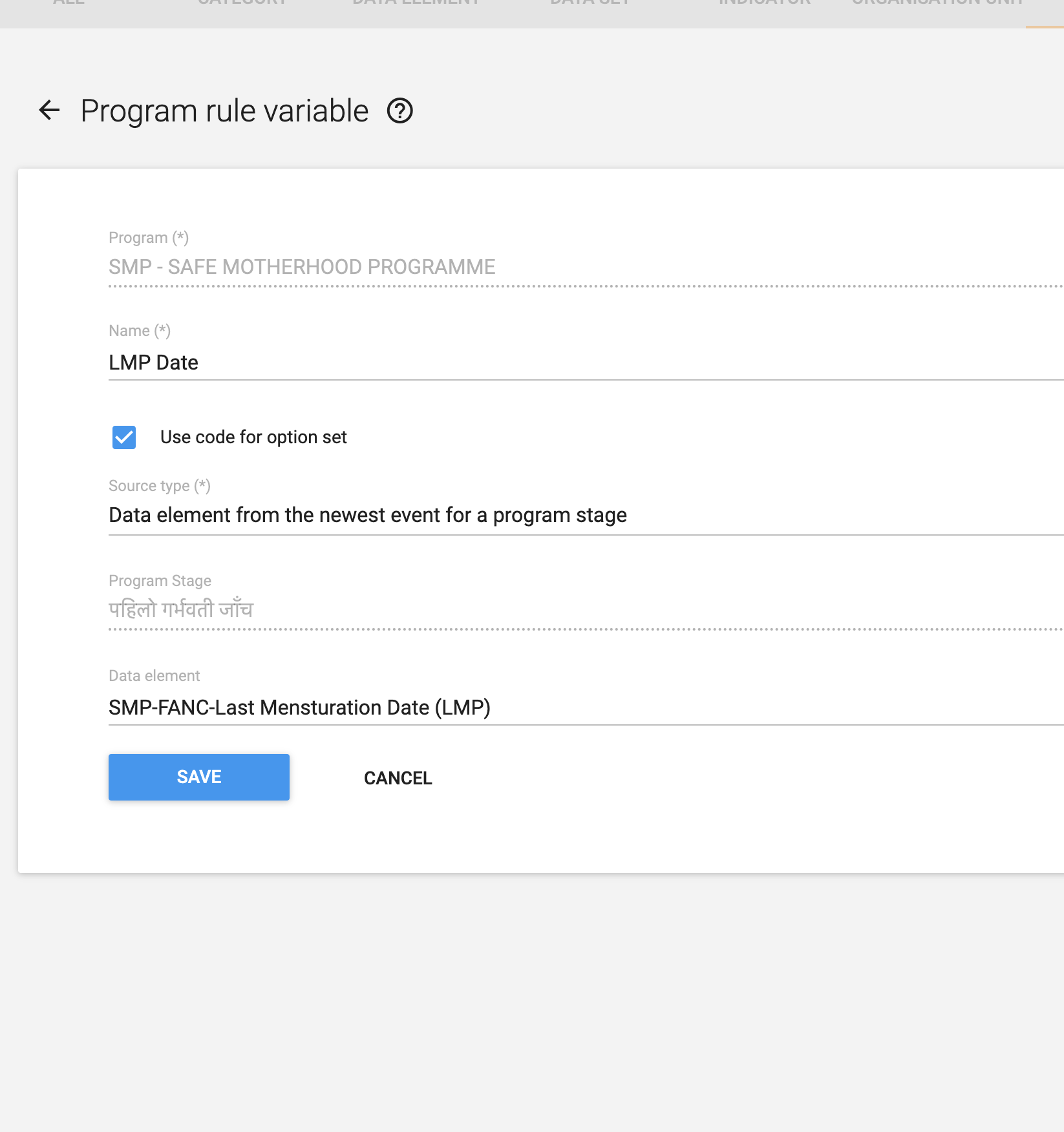 Unable to assign date on program stage - Support - Assistance technique ... Unable to assign date on program stage - Support - Assistance technique ...